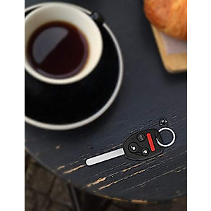 2Pcs Replacement Key Fob Shell Keyless Entry Remote fits Honda Accord 2012 2011 2010 2009 2008 2007 2006 2005 2004 2003 / Pilot/CR-V/Civic EX 2006-2013