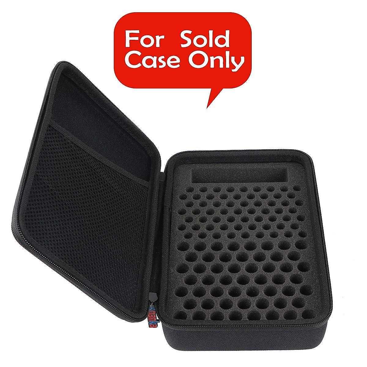 khanka Hard Battery Organizer Storage Box, Carrying Case Bag Holder - Holds 116 Batteries AA AAA C D 3V 9V with Battery Tester (BATTRIES are NOT Included.)