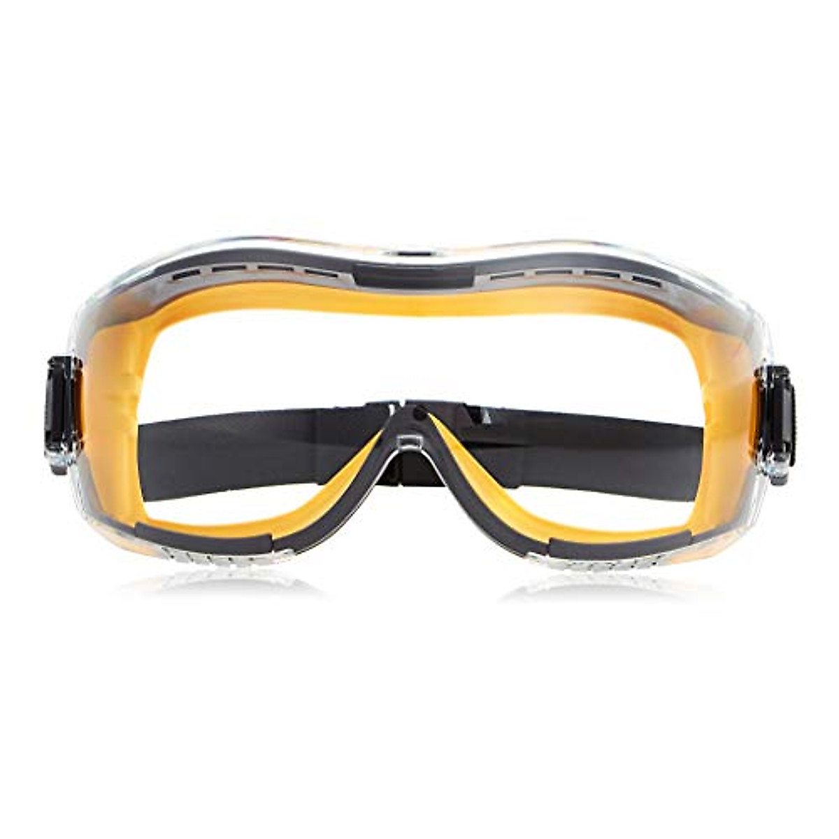 Amazon Basics Safety Goggle - Anti-Fog, Clear Lens and Elastic Headband, 2-Count