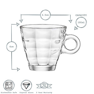 Bormioli Rocco Easy Bar Cappuccino Cups (Espresso Cube)