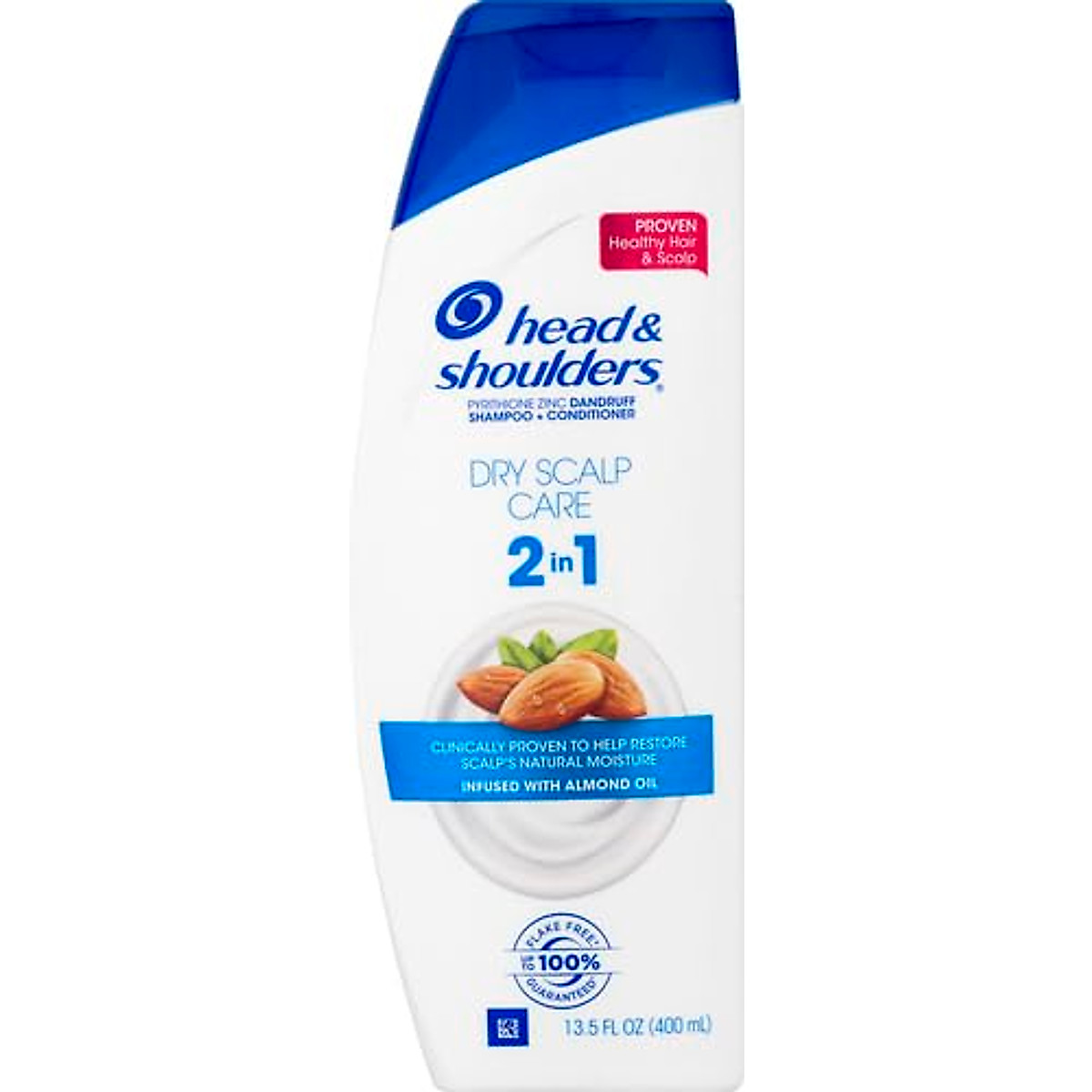 Head and Shoulders Dry Scalp Care with Almond Oil 2-in-1 Anti-Dandruff Paraben Free Shampoo and Conditioner 13.5 fl oz