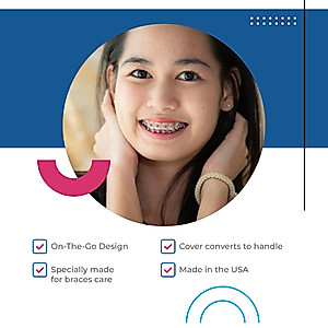 Tess Oral Health Orthodontic Travel Toothbrush 12 Count - Convenient Pack for On-the-Go Dental Care Includes 1 Dozen Orthodontic Travel Toothbrushes - Ideal for Oral Hygiene for Braces and Orthodontia