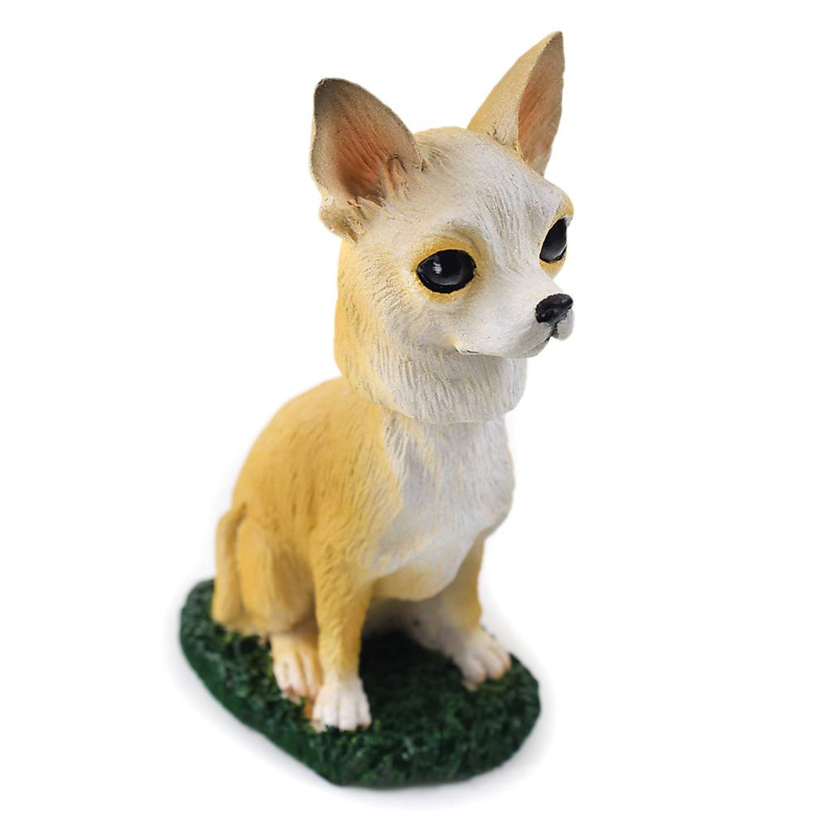 Animal Den Chihuahua T/W Dog Bobblehead Figure for Car Dash Desk Fun Accessory