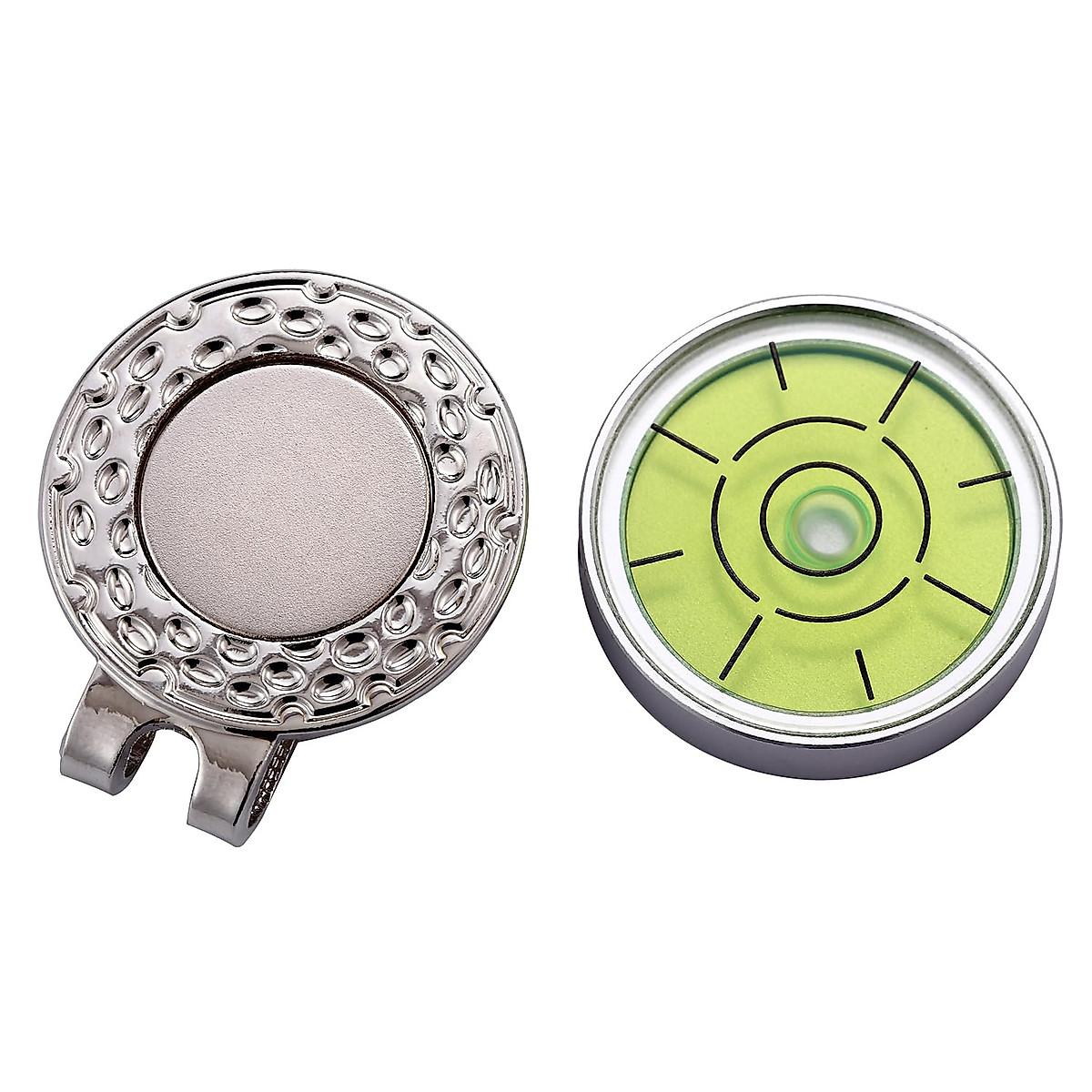 GHHJX Golf Ball Markers for Putting Green Magnetic Ball Marker Hat Clip Golf Putting Aid Green Reader