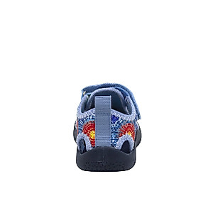 Robeez Boys Slip Resistant Neoprene Water Shoes for Summer, Beach, Pool, Sprial Tie Dye Multi, 18-24 Months