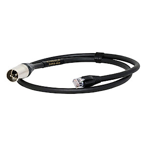 SIRS-E Heavy Duty DMX XLR 3 Pin Male to RJ45 Male 3Ft Cable Adapter for LED Lighting DMX512 Decoders