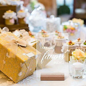 3 Pcs Acrylic wedding signs for ceremony and reception Cards and Gifts Sign Please Sign Our Guest Book Sign 5 x 7 Inch Calligraphy Wedding Signage Table Centerpiece with Stand for Rental Home Decor