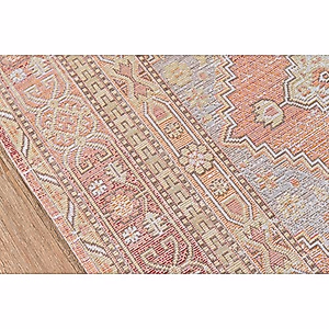 Momeni Isabella Traditional Geometric Flat Weave Area Rug, 4 ft 0 in x 6 ft 0 in, Blue