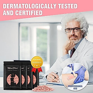 Wax Machine, Hard Wax Kit for Hair Removal MaxFlat Wax Pot at Home Waxing Kit for Women with 4 Bag Rose Hard Wax Beans 14.1oz, 20 Wax Applicator Sticks for Full Body