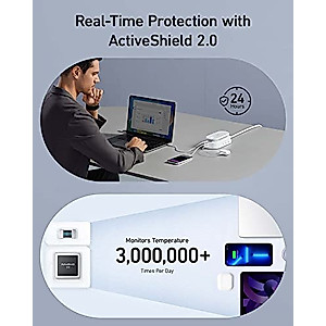 Anker 647 Charging Station (100W), 10-in-1 Power Strip with 6 AC, 1 USB-A, 1 USB-C, 2 Retractable USB C Cables (3ft), 5ft Extension Cord,Power Delivery for Conference Rooms, Desktop Accessory