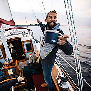 YETI Rambler 14 oz Stainless Steel Vacuum Insulated Mug with Lid, Navy