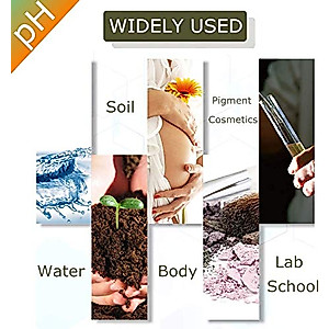 Heyiarbeit pH.1-14 Test Paper, 1 Packs of 80 Strips Litmus Test Paper, Test pH for Saliva Urine Water Soil Testing Lab Monitoring