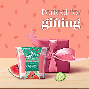 Glade Candle Jar, Air Freshener, Stay Cool Watermelon, 3.4 oz