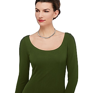 Ross-Simons Italian 6mm Reversible Omega Necklace in 2-Tone Sterling Silver. 16 inches