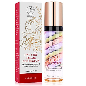 One Step Color Corrector, Isolation Cream, Makeup Primer Skin Tone Correcting and Brightening Primer, Oil Control Moisturizing, Latorice