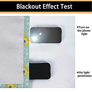 Seafoam and Earth Yellow Farmhouse Curtains 63 Inch Long Yellow Submarine Kids Bedroom Blackout Grommet Top Curtain Panels W72 x H63