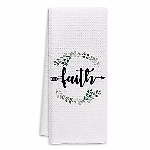 Inspirational Quotes Faith Kitchen Towels Dish Towels Hand Towels,Religious Decorative Hand Towels Bath Towels,Religious Gifts for Women Faith Teens Girls Mom Men Kids Christian Catholic