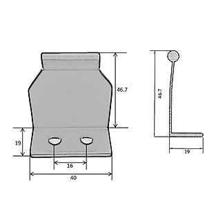 Richelieu Hardware BP386216195 5/8-inch (16 mm) Center-to-Center Brushed Nickel Modern Cabinet and Drawer Edge Pull Handle for Kitchen, Bathroom, and Furniture