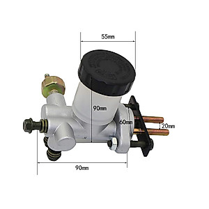 CNCMOTOK New Hydraulic Brake Master Cylinder for 90cc 110cc 125cc 150cc 200cc 250cc Go Kart Buggy Sunl BMS Kandi Roketa Kazuma Kinroad ATV