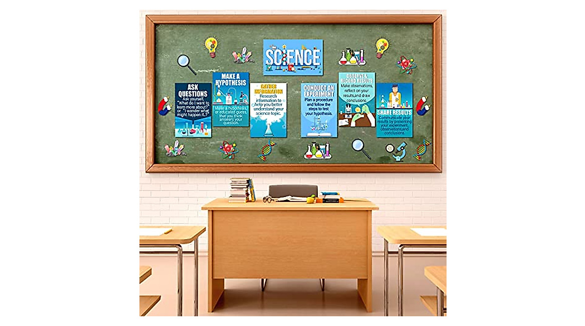 Science Bulletin Board Set: Classroom Decor & Lab Supplies