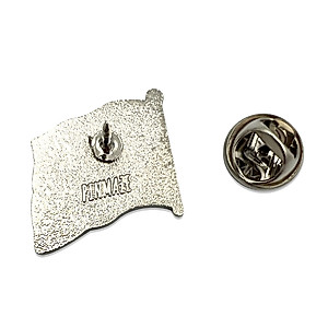 Correctional Officers Lapel Pin - Silver Gray Line US Flag USA Patriotic American Lapel Brooch Badge