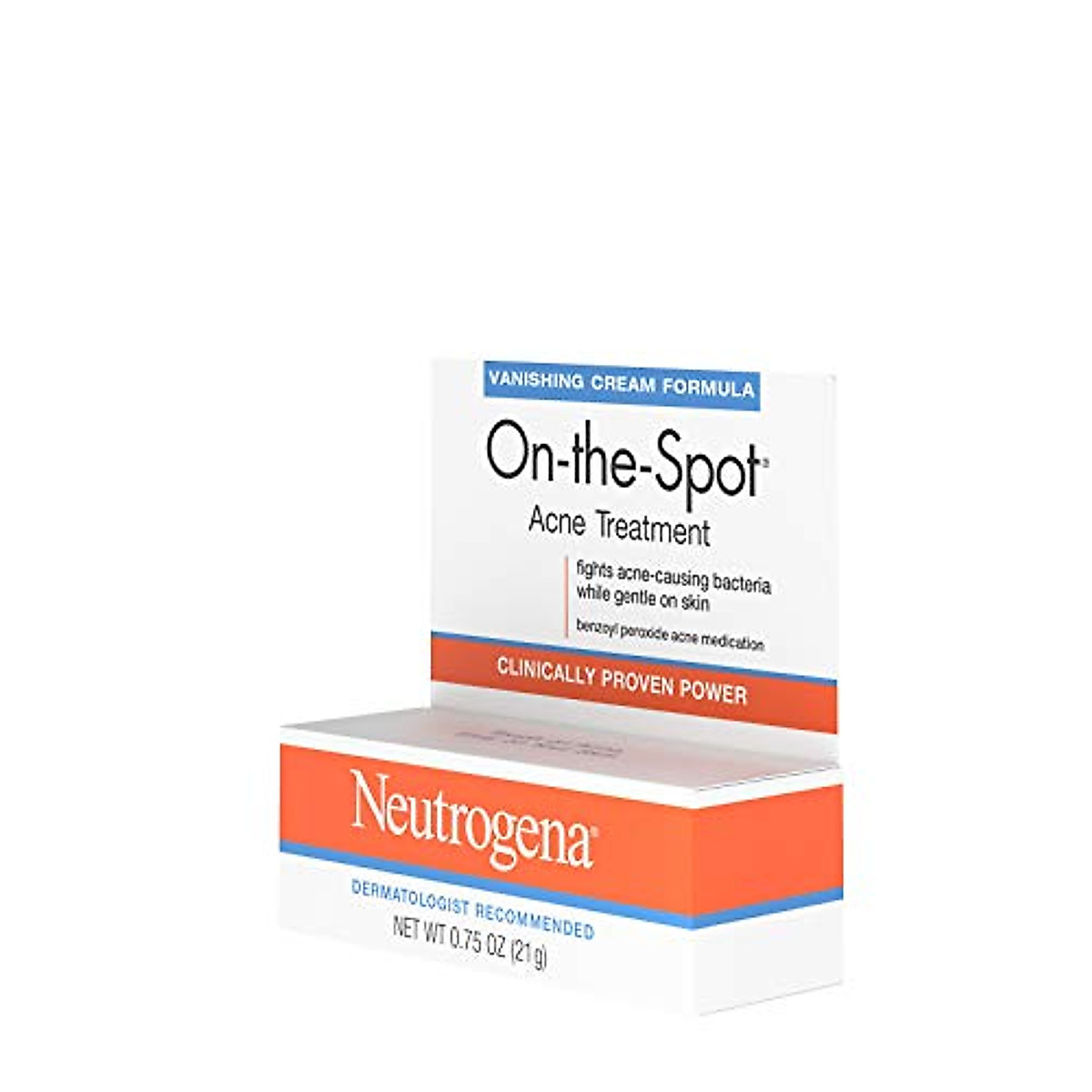 Neutrogena On-The-Spot Acne Spot Treatment with 2.5% Benzoyl Peroxide Acne Treatment Medicine to Treat Face Acne, Gentle Benzoyl Peroxide Pimple Gel for Acne Prone Skin,.75 oz (Pack of 6)