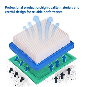 Yerbay 36046 740061pre filter and Air Filter for Tecumseh OH95 OHH45 OHH50 VLV50 VLV55 VLV60 VLV66 VLV126