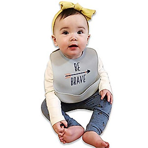 Hudson Baby Unisex Baby Silicone Bibs, Fox, One Size