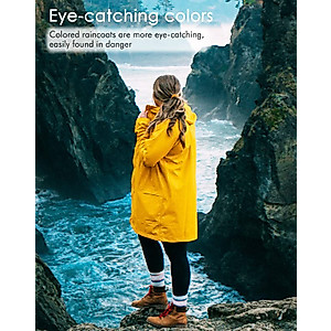 JTANIB Packable Rain Jacket Women Waterproof Lightweight Raincoat with Hood for Hiking Outdoor Travel