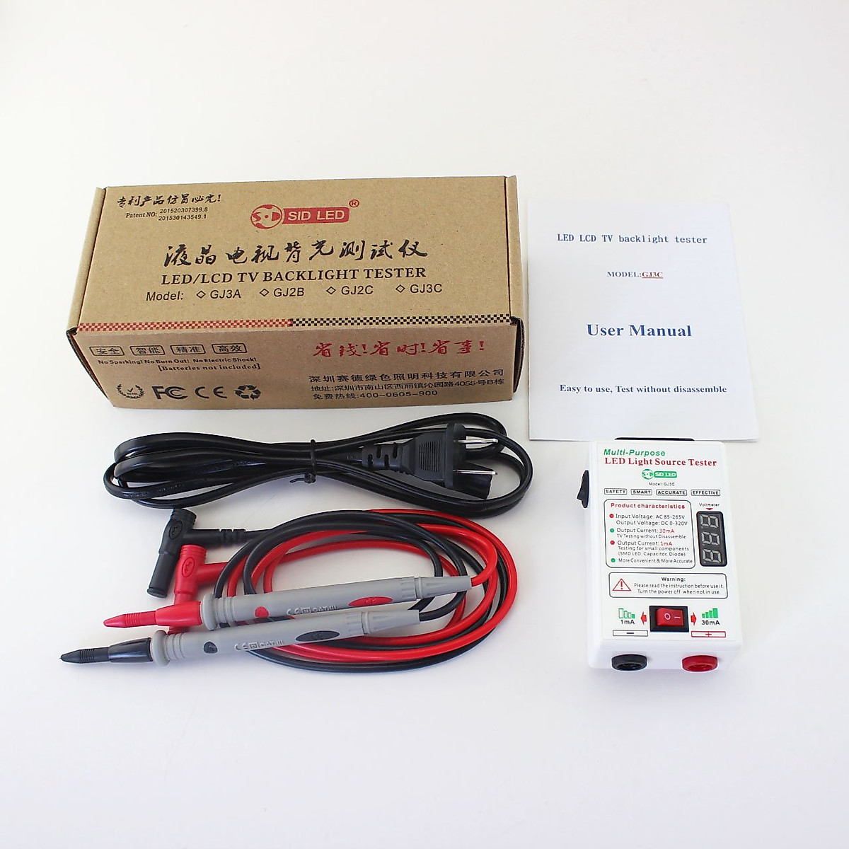 YEKMLCO Multipurpose LED TV Backlight Tester for All LED Lights Repair Output 0-320V