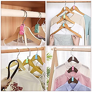 Mlurcu Hanger Hooks Clothes Hanger Connector Hooks 100Pcs Space Saving Hanger Hooks Heavy Duty Cascading Hanger Extender Hooks for Closet Organizer Magic Multipurpose Hanger Hooks for Closet Wardrobe