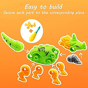 AceList Kids Toys Dinosaur Toys for 3 4 5 6 7 8 Year Old Baby Boys & Girls-Dinosaur Building Sets, Take Apart Dinosaur Toys for Kids-Educational Toys, Birthday for Toddlers