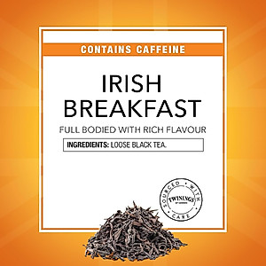 Twinings Irish Breakfast Loose Tea, 3.53 Ounce Tin (Pack of 1), Smooth, Flavourful, Robust Black Tea Leaves, Caffeinated, Enjoy Hot or Iced