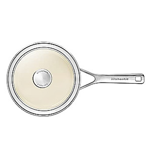KitchenAid Steel Core Enamel 16cm/1.3 Litre Saucepan, Empire Red