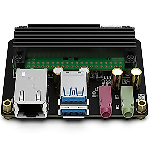 Raspberry Pi Zero 2/2W Heatsink Kit Raspberry Pi Zero Ethernet Expansion Board Raspberry Pi Zero DAC Input/Ouput Support All Raspberry Pi System