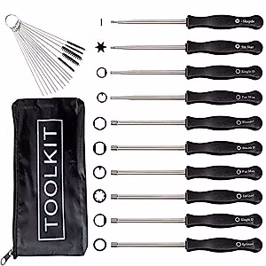 New (10pcs) Carburetor Adjustment Tool Screwdriver Kit + Cleaning Tool for Adjusting 2 Cycle Small Engine Carb Trimmer Weed Eater Chainsaw