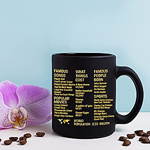 Greatingreat 1943 Old Time Information-80th Birthday Mug, Happy 80 Birthday Party, Turning 80 Birthday, 80th Bday For Her & Him, Eighty Birthday Mug, Milestone Birthday