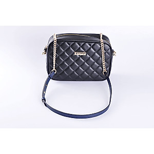 VanEnjoy Genuine Leather Chain Strap Replacement Purse Crossbody Bag Handbag Adjustable (Black)