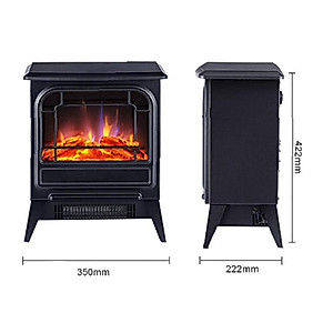 FEELIN Electronic Fireplace Water Vapor Fireplace Simulation Fire Electric Fireplace Heater Vertical Heater's Household Electric Heater to Office 220 V Electric Fireplace