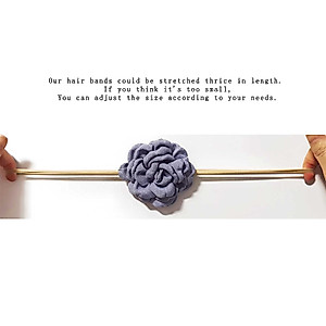 ZYSC Baby Girl Headbands and Bows for Newborn Infant Toddler Nylon Hairbands Hair Accessories