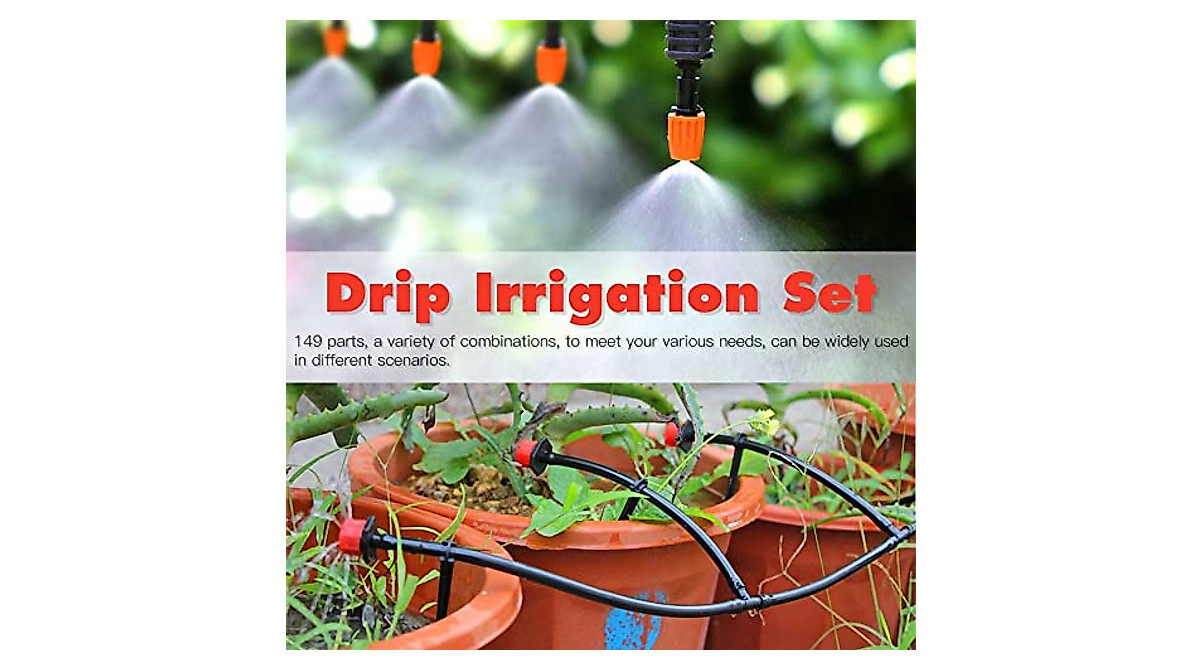 Garden Drip Irrigation Kit - Auto Watering System for Gardens & Patio