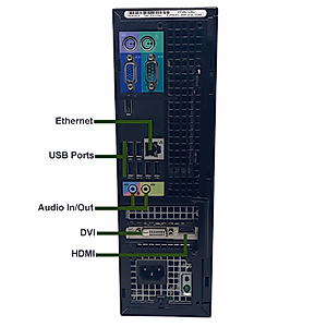 Dell OptiPlex 7010 SFF Computer Desktop PC, Intel Core i7 3.40GHZ Processor, 16GB Ram, 512GB SSD Drive, WiFi & Bluetooth, HDMI, NVIDIA GT 1030 2GB DDR5, Windows 10 (Renewed)