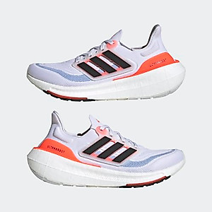 adidas Women’s Ultraboost Light Running Shoes (Ultraboost 23), White/Black/Solar Red, 9.5