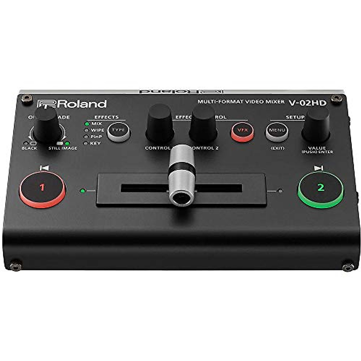 Roland V-02HD PAC2 Micro Video Switcher Mixer Bundle with BOSS FS-6 Dual Footswitch, 2 HDMI Cables & 1/4-inch TS Phone Cable