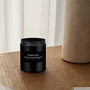 Homsolver Scented Candles, Black Cedar & Sandwood Candles for Men, Candles for Home Scented, Aromatherapy Soy Candles, 50 Hour Burn, Ideal Gifts for Men
