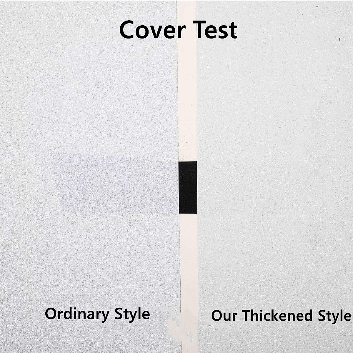 White Self Adhesive Wallpaper Peel and Stick Film White Wallpaper Stick Paper Wall Pattern for Living Room Bedroom Table and Door Reform Thick Waterproof PVC DIY Decorative 15.8" x118"