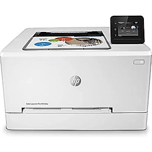 HP Color Laserjet Pro M255dw Single-Function Wireless Laser Printer, White - Print only - 2.7" Color Touchscreen, 22 ppm, 600 x 600 dpi, 8.5 x 14, Auto Duplex Printing, Ethernet