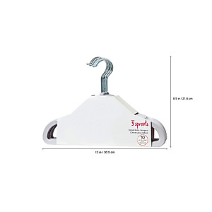 3 Sprouts Baby Hangers – Velvet Closet Clothes Organizers for Nursery, 10 Pack