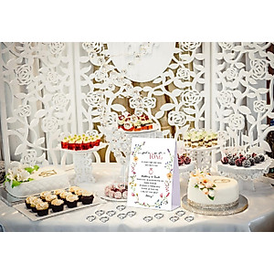 Boho Wildflowers Don't say Bride or Wedding Game, Put a Ring on It Bridal Shower Game with 50 Fake Rings, Bridal Shower Decorations, Wedding Shower or Bachelorette Party Supplies - 11