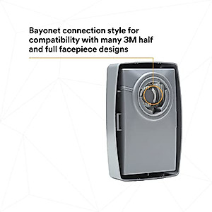 3M Personal Protective Equipment P100 Respirator Filter 7093B, 1 Pair, Helps Protect Against Oil and Non-Oil Based Particulates, Asbestos, Mold, Silica, Grinding, Sanding, Welding